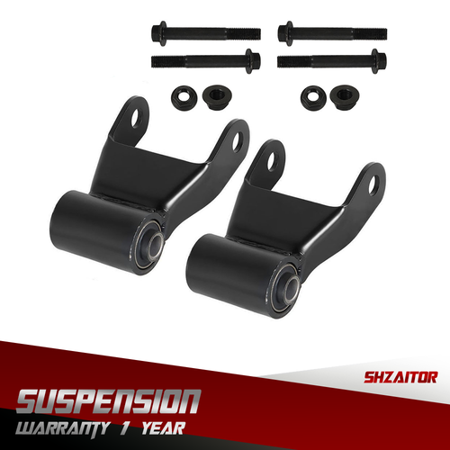 Pair of Rear Leaf Spring Shackle W 3" Spring For Dodge Ram 2500 3500 ...