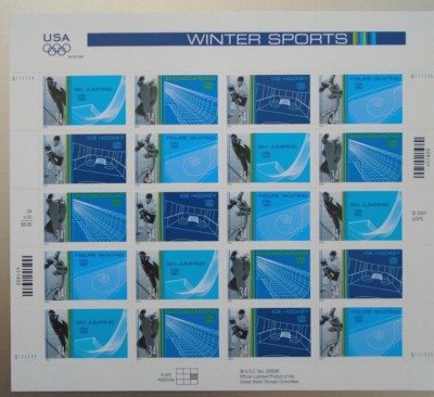 Winter Sports USA Olympics 34¢ USPS 20 Postage Stamps New 2001 | eBay