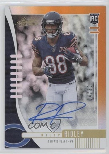 2019 Panini Absolute Orange Spectrum Signatures /35 Riley Ridley Rookie ...