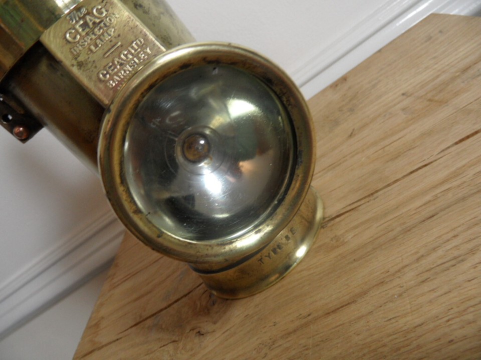 Antique c1900s Type B.E. Ceag Miners Brass Inspection Lamp | eBay UK