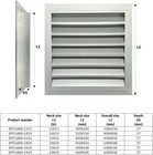 Fixed Louvre Extractor Fan Ventilation Grille Aluminium Finish with ...