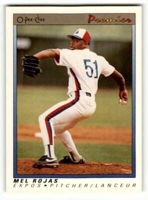 1991 O-Pee-Chee Premier #101 Mel Rojas Montreal Expos Baseball Cards ID ...
