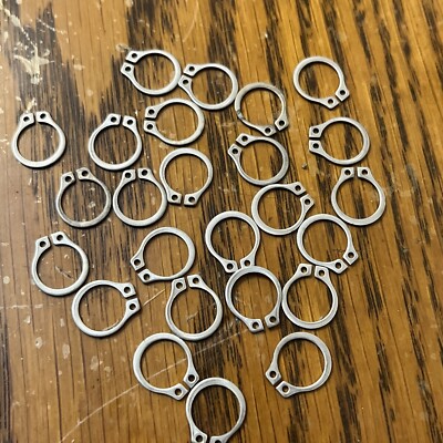 Stronghold Power Transmission Stainless Steel External Snap Rings 3/8 ...