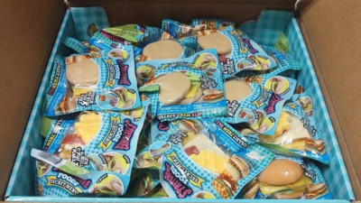 36 NEW ORB Toys Stretchee Foodz Secret Menu Breakfast Burger Chicken n ...