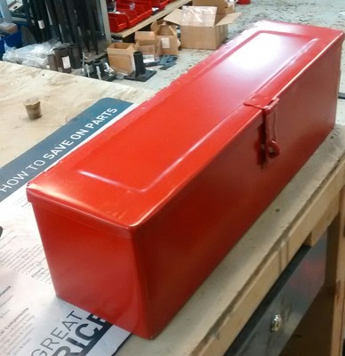 UNIVERSAL TRACTOR TOOL BOX RED | eBay