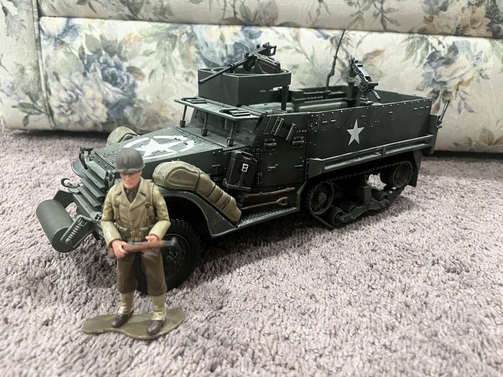 WW2 US M3A3 Halftrack 1/18 Model 21st Century Toys Ultimate Soldier XD ...