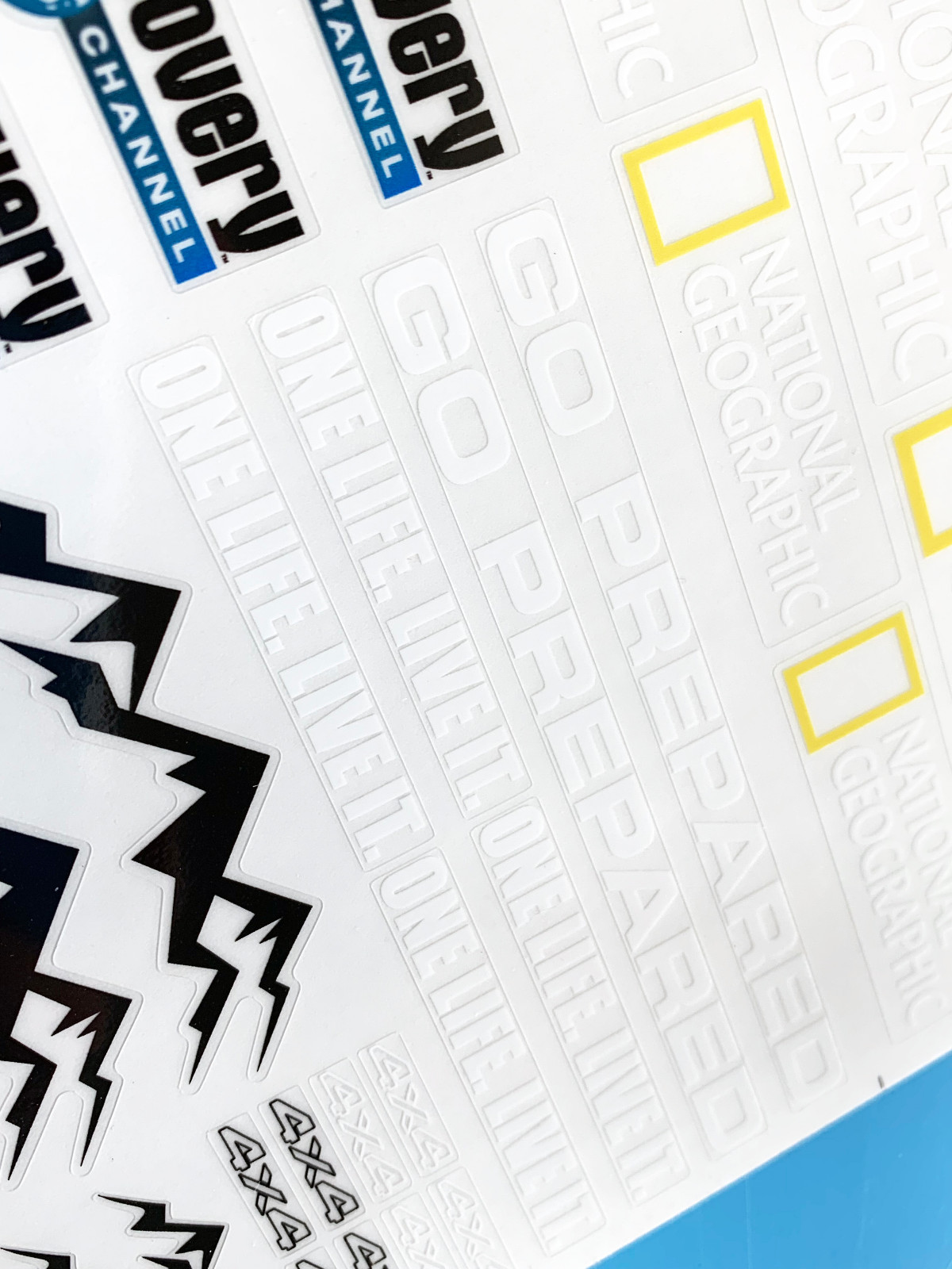 RC Rock Crawler 'DISCOVERY NAT GEO' 18th scale stickers decals RC4WD ...