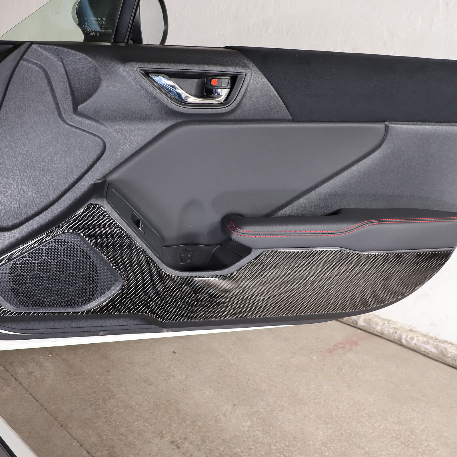 Real Soft Carbon Fiber Sticker Car Door Anti Kick Panel Cover For ...