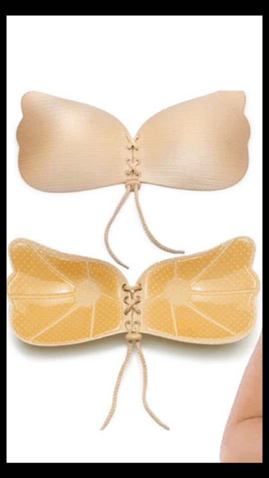 Strapless Backless BRA CLEAVAGE PROM WEDDING LACE UP PUSH-UP INSTANT ...