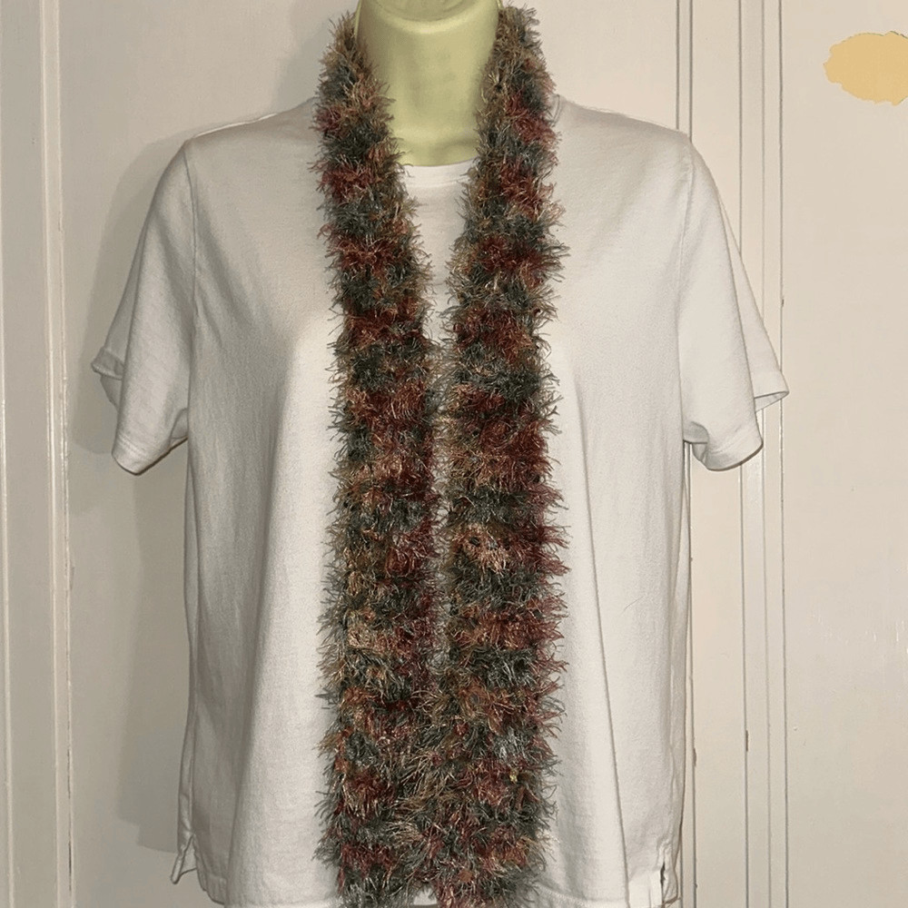Multi colored (red, green, gold & blue) magic scarf - Gem
