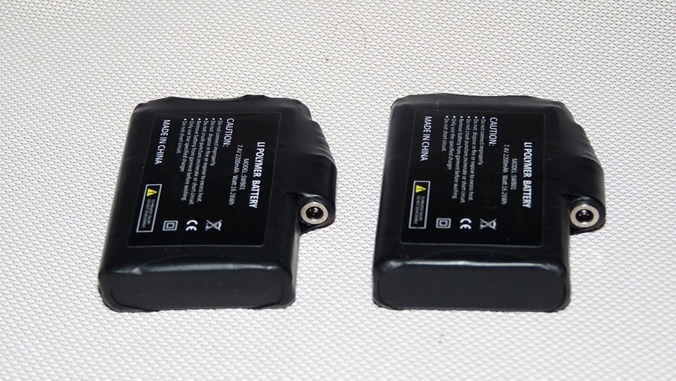 Li Polymer Rechargeable Batteries Pack+charger for Heated Gloves ...