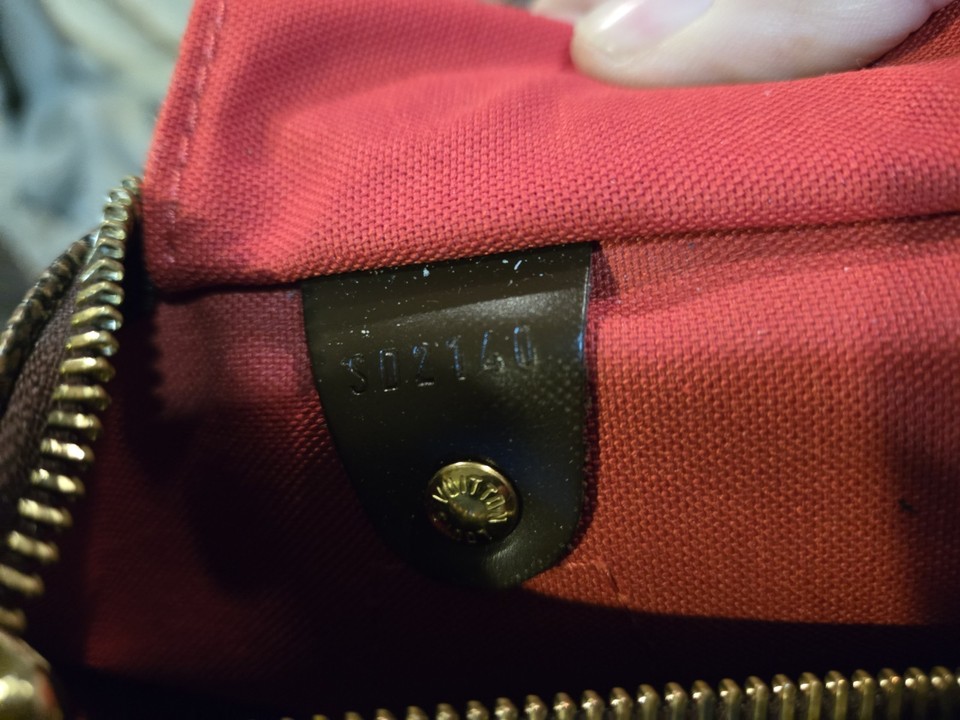 LOUIS VUITTON SPEEDY 30 DAIMER EBENE CANVAS HANDBAG WITH DUSTIN BAG ...