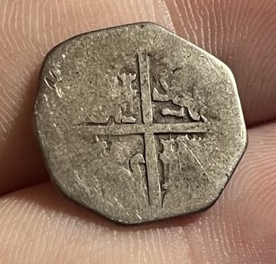 1600s 1 Reale Cob Spanish Colonial Silver Old Coin Peninsular Mint ...