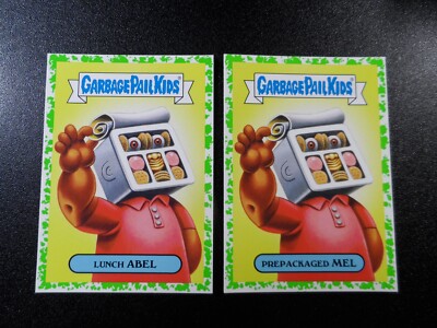 SP Green Border Lunchables Spoof 2 Card Set Garbage Pail Kids Gag Gift ...