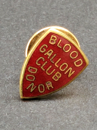 Vintage Blood Donor Gallon Club Award Pin Red Enamel | eBay
