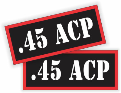 (2) .45 ACP Sticker Decal | eBay
