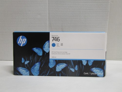 HP 746 CYAN 300ml 2026 GENUINE CARTRIDGE P2V80A DESIGNJET Z6 Z9 FACTORY ...