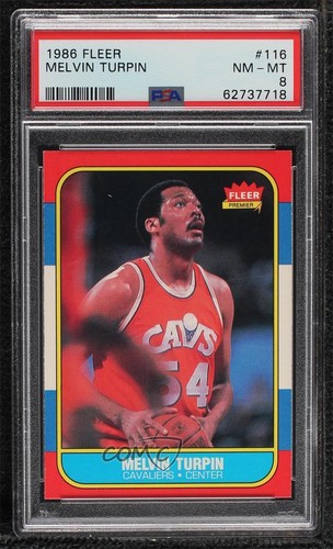 1986-87 Fleer Melvin Turpin #116 PSA 8 | eBay