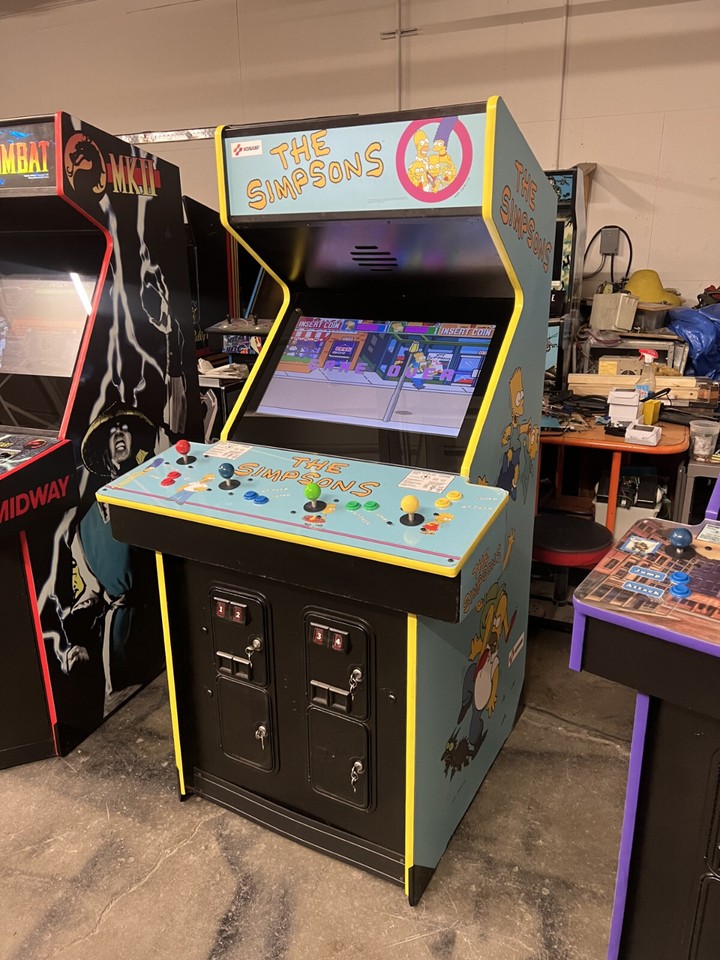 THE SIMPSONS ARCADE MACHINE by KONAMI 1991 | eBay