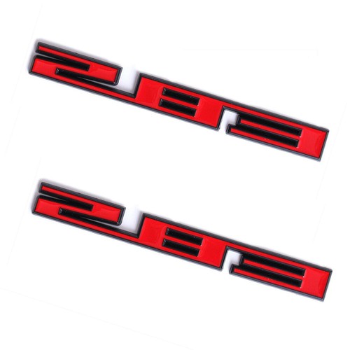 2pcs 3D Metal 283 Red Black Emblem Car Fender Side Door Badge Sticker ...