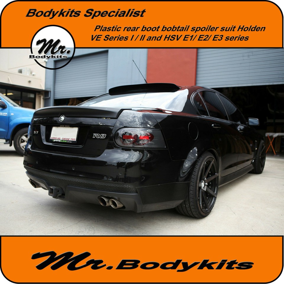 PLASTIC REAR BOOT BOBTAIL SPOILER WING FOR COMMODORE VE SS/SS V/SV6 ...