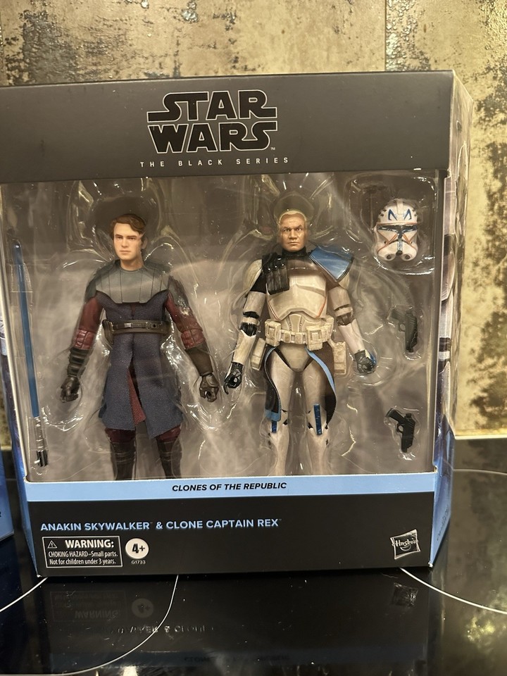Star Wars The Black Series Anakin Skywalker & Captain Rex. Obi-Wan ...