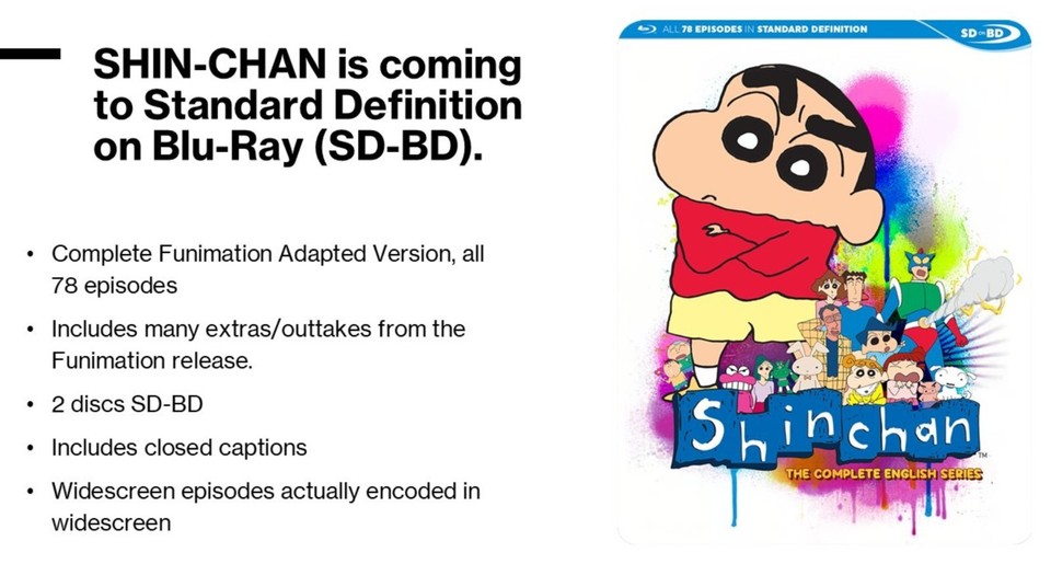 PRE-ORDER Shin Chan COMPLETE ENGLISH SERIES Funimation Blu-ray DVD Set ...