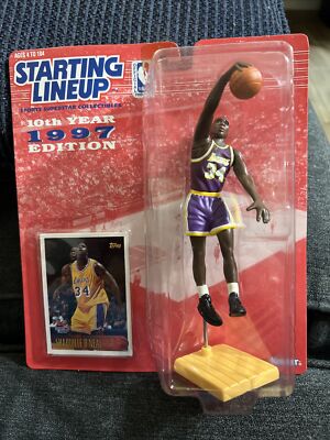 1997 Starting Lineup SHAQUILLE O'NEAL Basketball Figure Card Lakers NBA ...