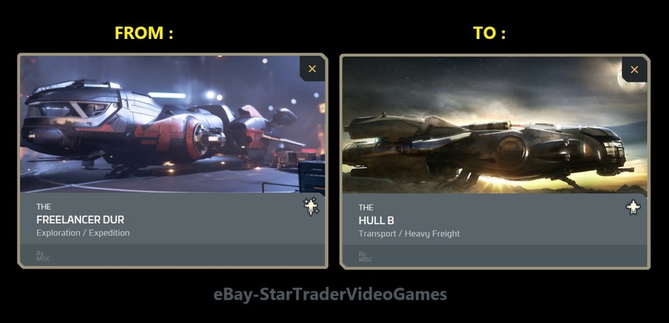 STAR CITIZEN - SHIP UPGRADE TO MISC HULL B - CCU SELECTION | eBay UK