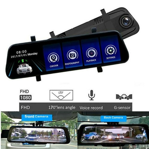 Car 10inch Night Camera Stream Media Mirror Touch Screen Dash Video ...
