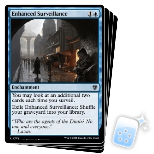 ENHANCED SURVEILLANCE X4 Murders At Karlov Manor: Commander Magic MTG ...