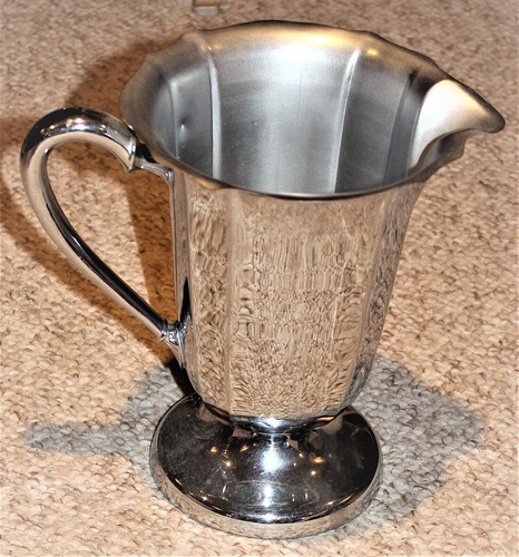 Art Deco Unique Chrome Fancy Water Pitcher Vintage | eBay