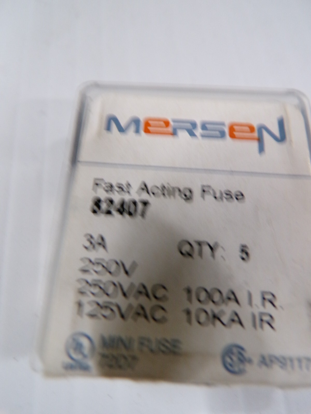 82407-MARS MOTORS & ARMATURES FUSE 3A 250V CERAMIC ABC LOT OF 6 FUSES ...