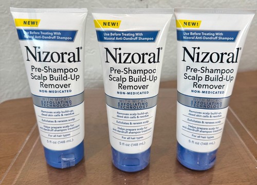 3 Nizoral Pre Shampoo Scalp Build Up Remover 5 Fl oz Each Exfoliates ...