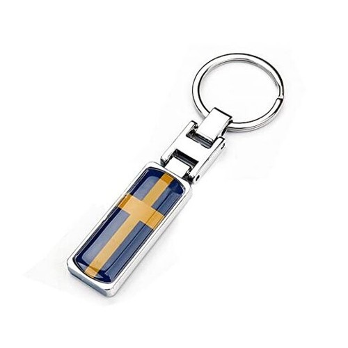 Swedish Flag Keychain Sweden Flags Metal Key Ring Keychains Emblem ...
