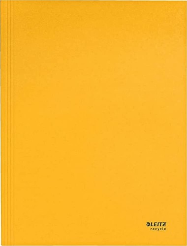 Leitz Folder Cardboard 3 Flaps A4 Recycled 100% Yellow 39060015 ...