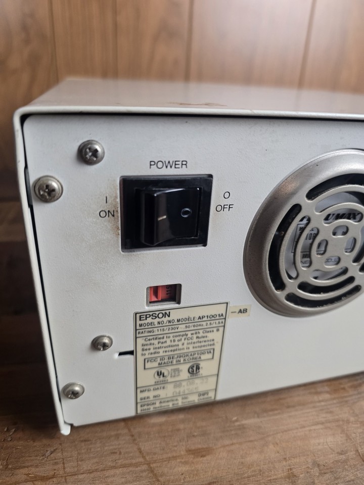 Vintage Epson Apex AP1001A Desktop PC Computer Dual Floppy DOS 1988 ...