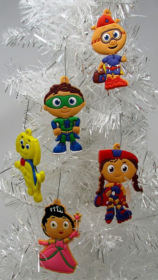 Super Why Ornament 5 Piece Set - Brand New - Super Why Christmas ...