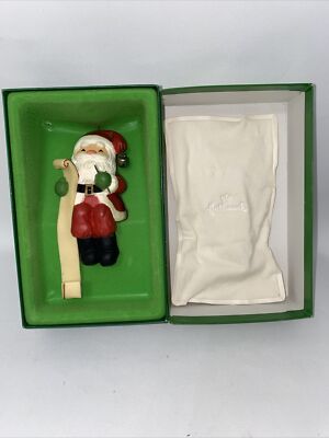 Hallmark Stocking Hangers Santa Christmas List Shelf Sitters Vintage 80 ...
