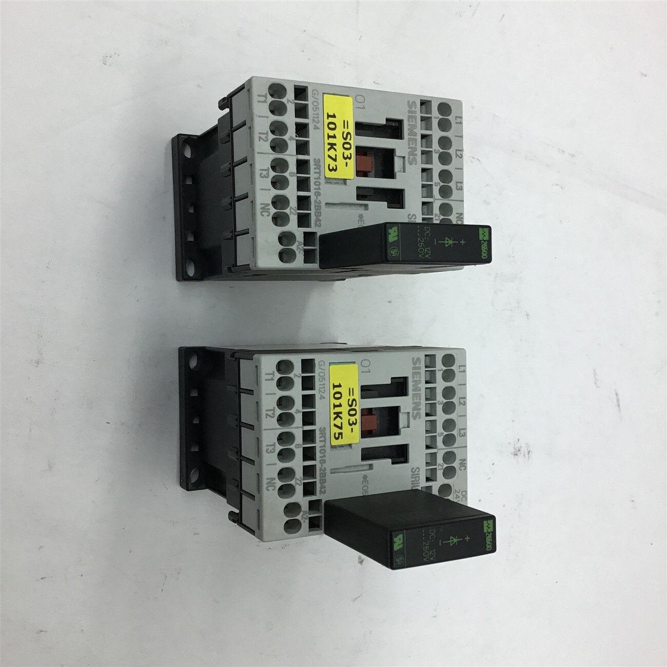 Siemens 3RT1016-2BB42 Contactor 460 v @ 5 Hp 24 Vdc Coil Lot of 2 | eBay