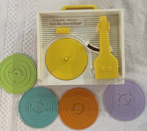 Fisher Price Music Box Toy Record Player 4 Discs Works 2010 | eBay
