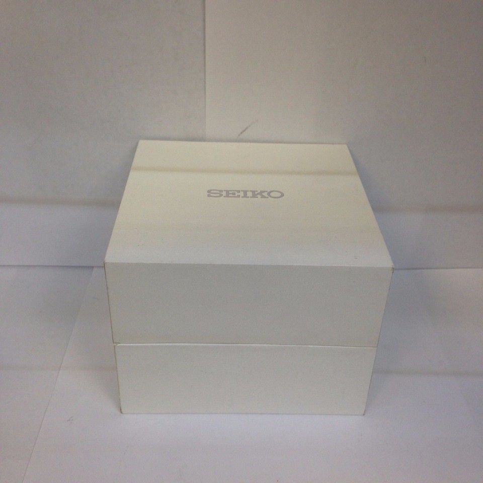 New SEIKO Authentic White Empty Watch Box Jewelry Storage Case | eBay