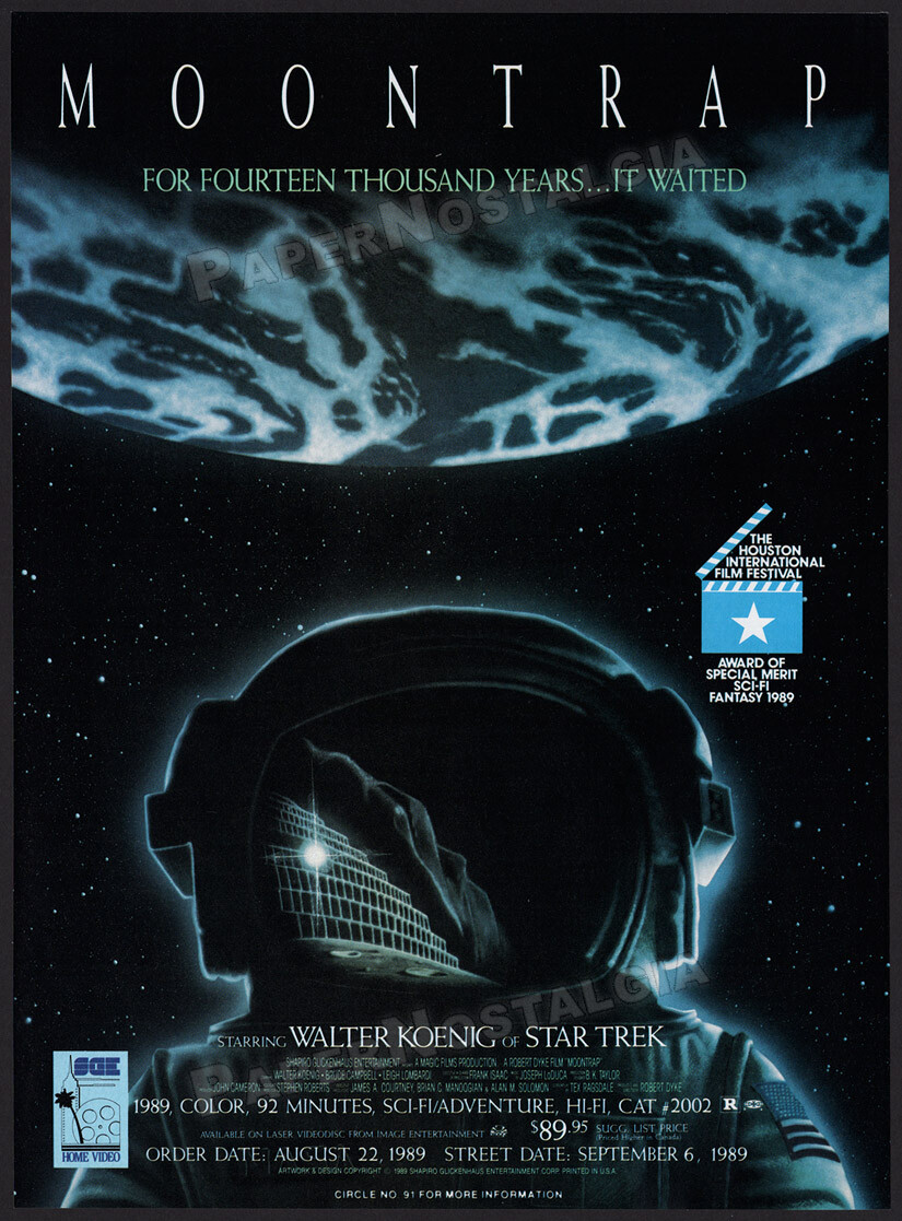 MOONTRAP__Original 1989 Trade print AD / promo__WALTER KOENIG__BRUCE ...