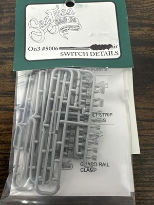 San Juan Car Co. On3/On30 Kit #5006 Switch/Turnout Details 1:48 NIP! | eBay