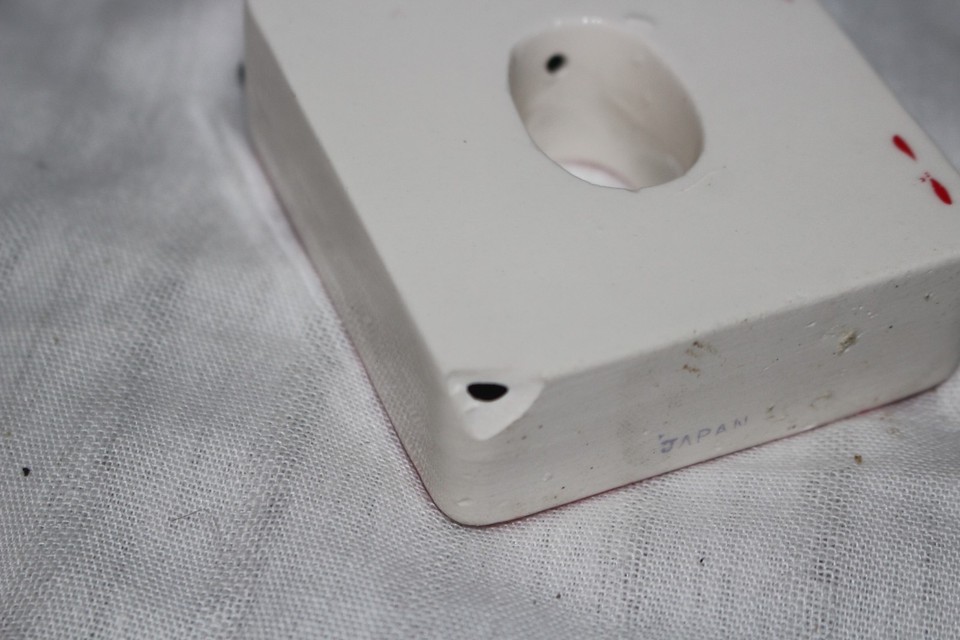 Vintage Ceramic NOEL Candle Holder Letters w/ Santas in Box - Japan | eBay