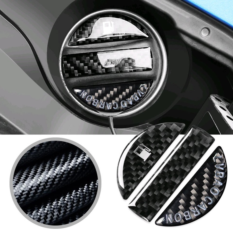 Car Interior Carbon Fiber Fuel Tank Cap Cover Decoration Sticker Car ...