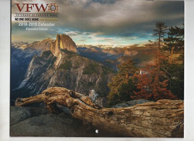 VFW Veterans of Foreign Wars 2018-2019 Calendar | eBay