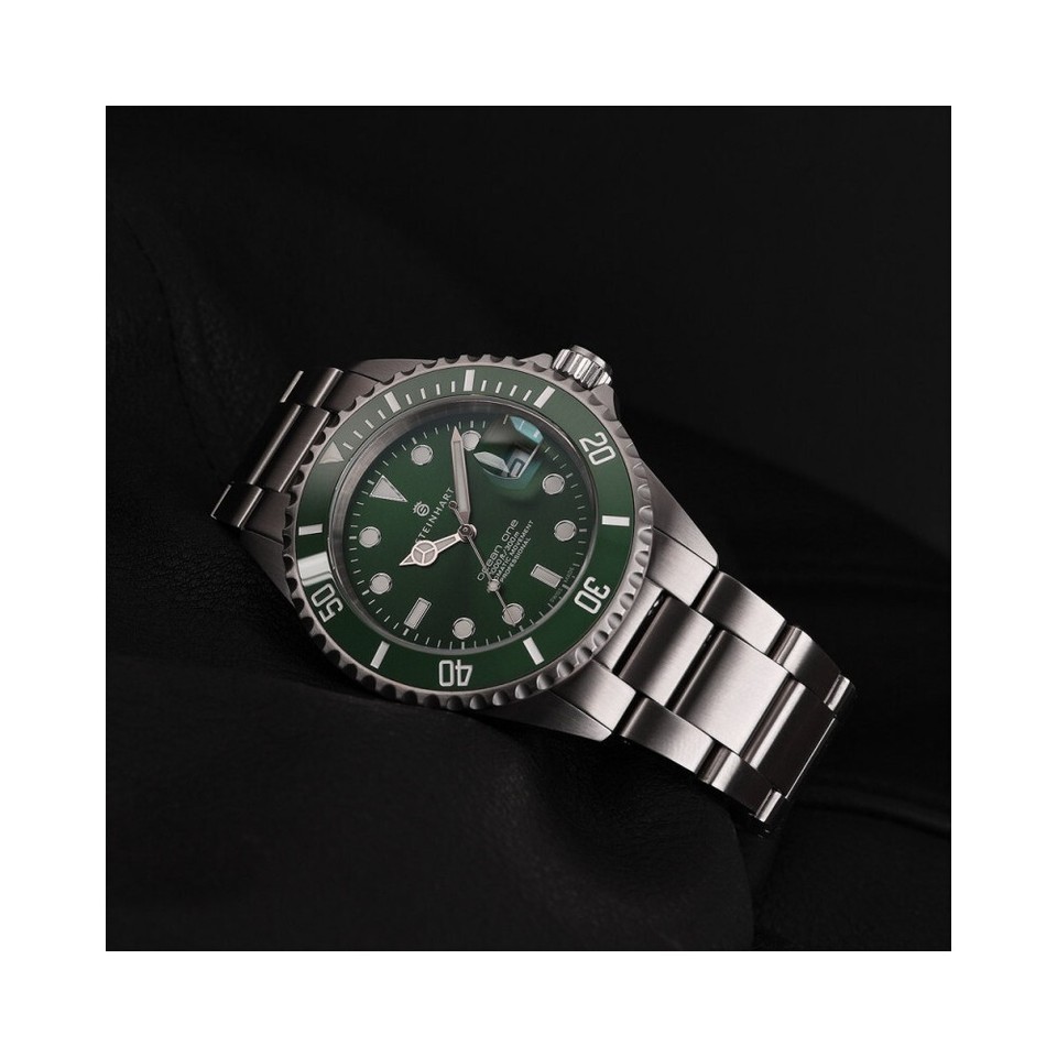 Steinhart Ocean 39 DOUBLE-GREEN Automatic Mens Swiss Diver Watch 103 ...