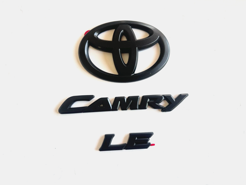3PS 2015-2017 TOYOTA CAMRY LE Matte Black EMBLEM OVERLAY KIT | eBay