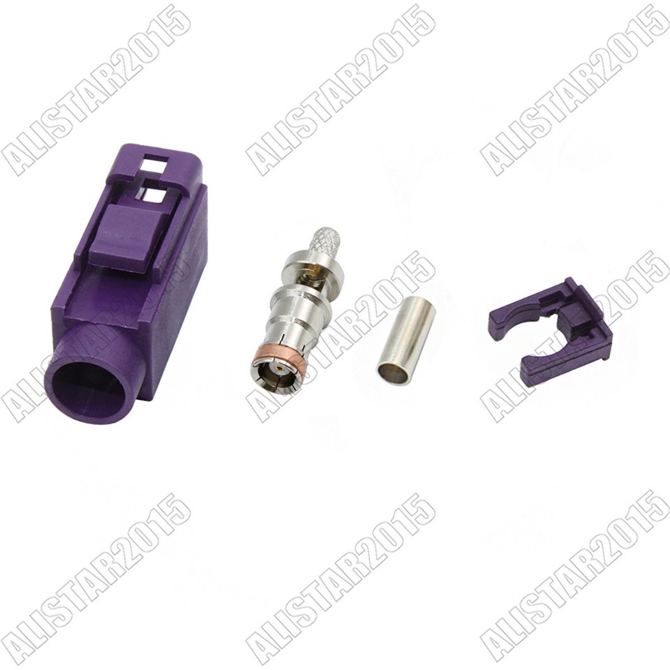 6pcs Fakra D Female Connector Bordeaux violet/4004 for Violet Car GSM ...